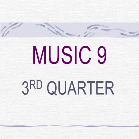 Music of the Romantic Period - 3rd Quarter Lesson in MAPEH 9 | PPT