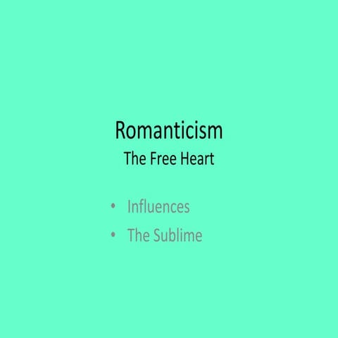 Romanticism | PPTX