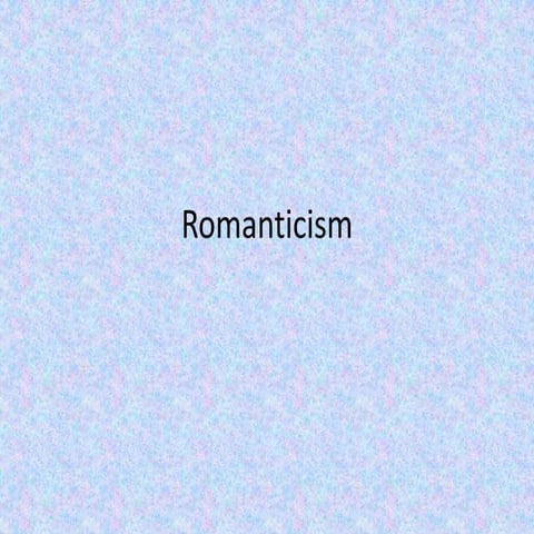 Romanticism in Art | PPTX