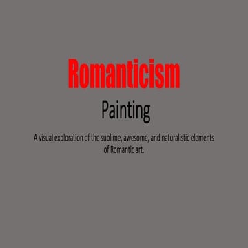 Romanticism Painting | PPTX