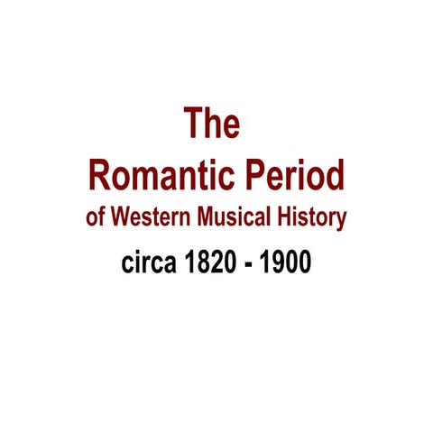Romantic period | PPT