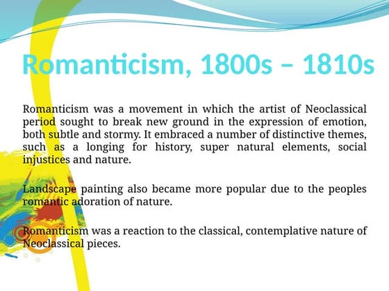 Arts of the Romantic Period 1800-1810) (Goya, Delacroix, Gericault) For ...