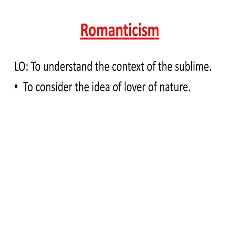 Romanticism[1] | PPTX