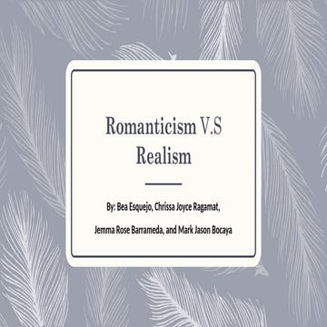 Romanticism V.S Realism Literary Difference.pptx