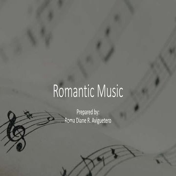 Romantic MUsic - Mapeh 9 quarter 3 .pptx