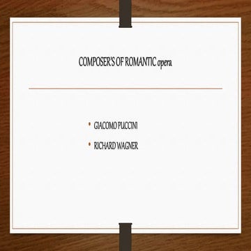 ROMANTIC OPERA.pptx reporting in mapeh 10 | PPTX