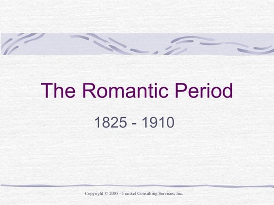 Composers of the Romantic Period | PPT