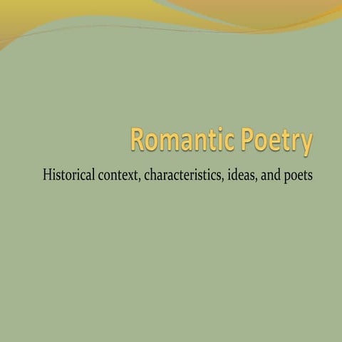 Romanticpoetry ppt | PPT