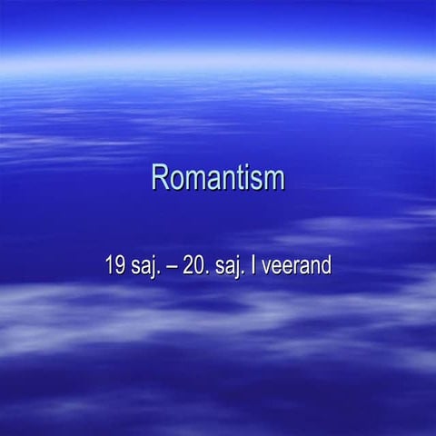 Romantism | PPT