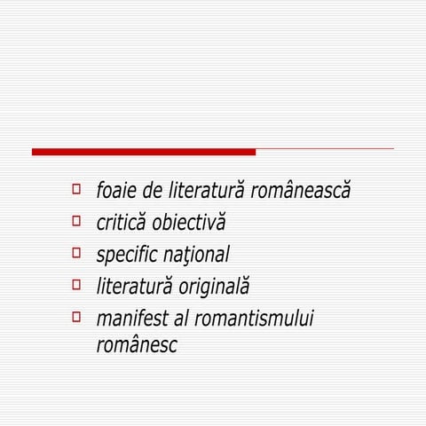 Romantismul pasoptist | PPT