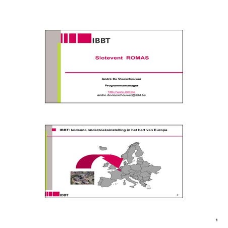 Romas05 Voorstelling Ibbt Andre De Vleeschouwer | PDF