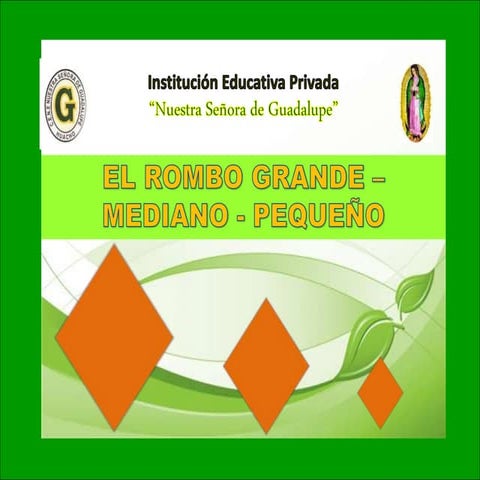 Rombo grande mediano pequeño | PPTX