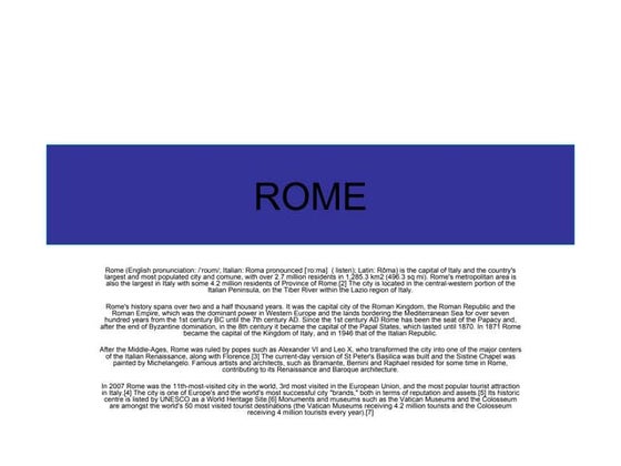 Rome (Italy) | PPT