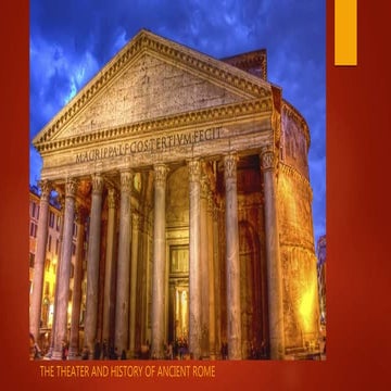 The Theater and History of Ancient Rome | PPT