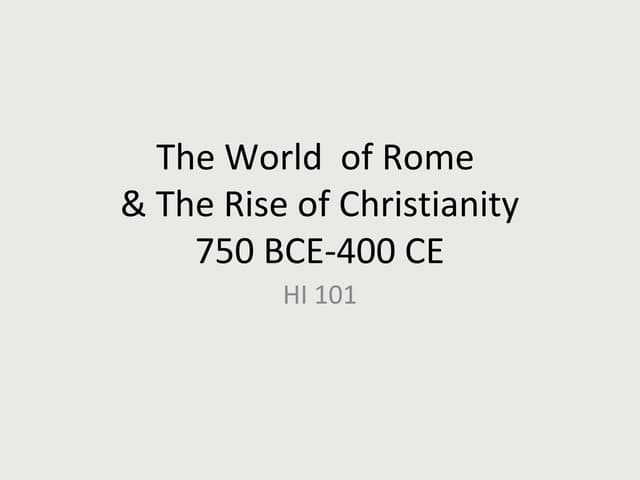 History Of Christianity | PPT