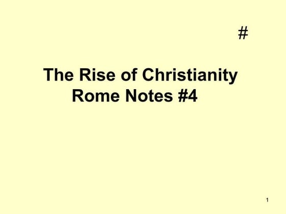Pax Romana - Rome Notes #3 | PPT