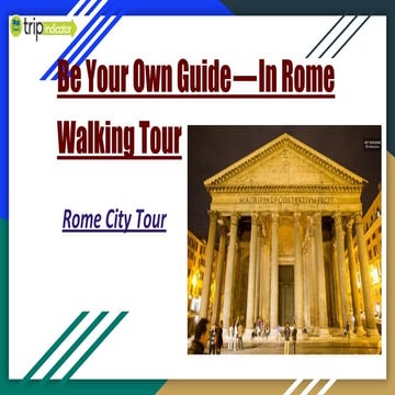 Rome city tour guide | Trip Indicator | PPT