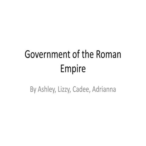 Roman Government | PPTX