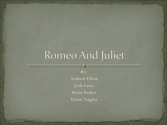Romeo and juliet jeopardy | PPT