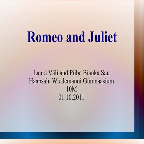 Romeo and Juliet | PPSX