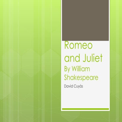 Romeo and juliet- English Book Report - David Cuyàs | PPTX