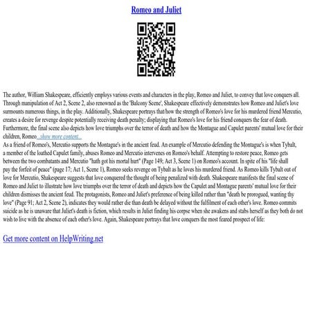 Romeo And Juliet | PPT