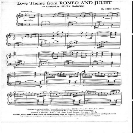 Romeo and juliet love theme-sheetzbox | PDF