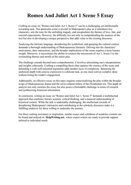 Act 3 Scene 5 Romeo And Juliet Essay.pdf