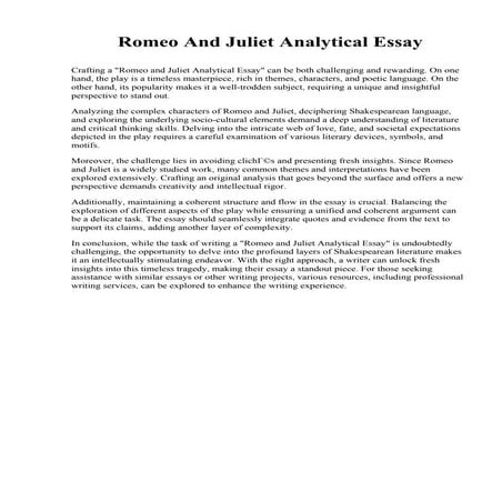 Romeo And Juliet Analytical Essay.pdf