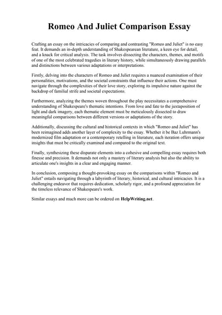 Baz Luhrmann Romeo And Juliet Essay.pdf