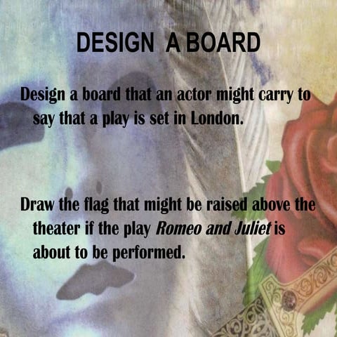 Romeo and juliet design a board assignment | PPTX