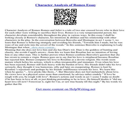 Romeo And Juliet Introduction Essay | PDF