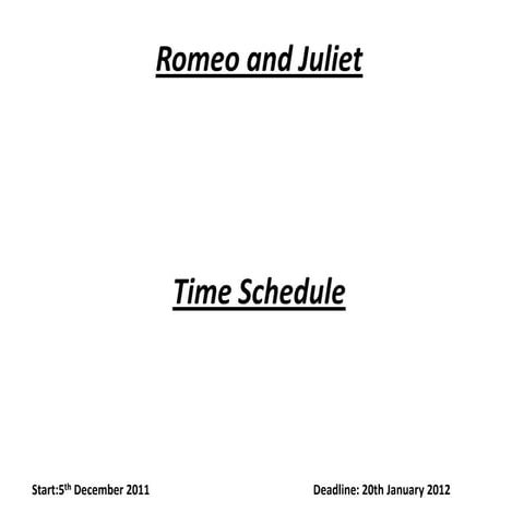 Romeo and juliet presentation | PPT