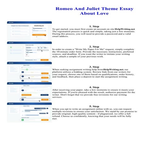 Romeo And Juliet Theme Essay About Love | PDF