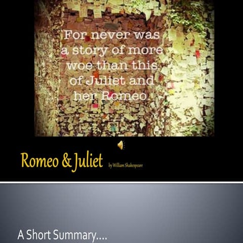 Romeo & juliet by william shakespeare | PPTX