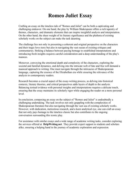 Romeo And Juliet Essay Introduction.pdf