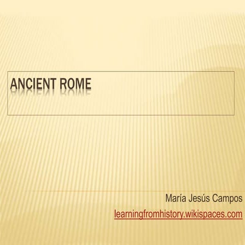 Ancient Rome: Political Evolution | PPTX