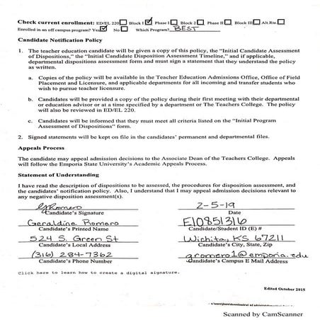 Romero disposition form | PDF