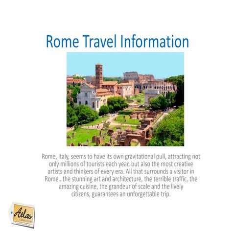 Rome Travel Information | PPTX