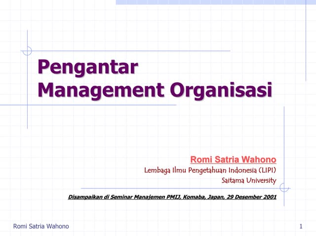 Romi Managementorganisasi Ppt