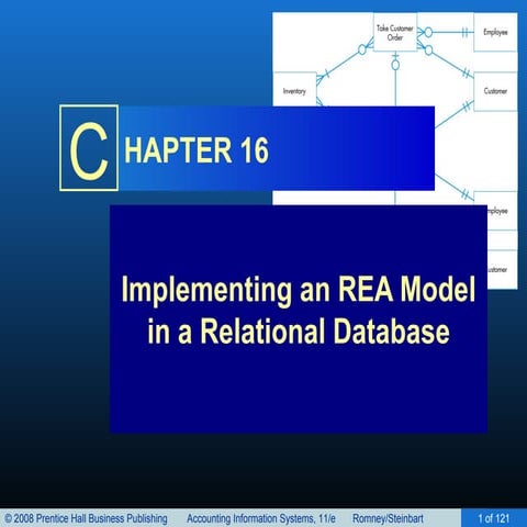 Implementing an REA Model in a Relational Database (Chapter 16:) | PPT