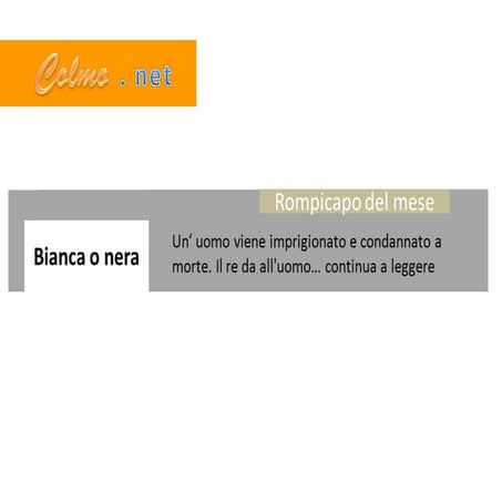 Indovinello del mese | DOCX
