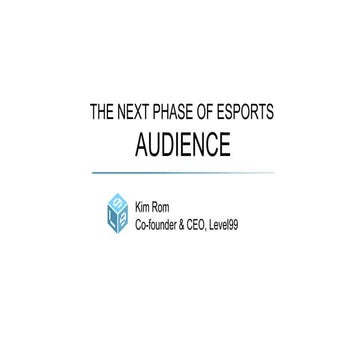 An Introduction to eSports | PPTX