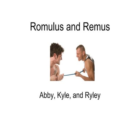 Romulus and remus | PPT