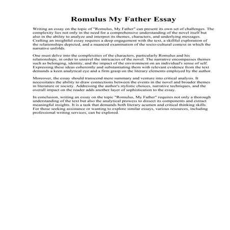 Romulus My Father Essay.pdf