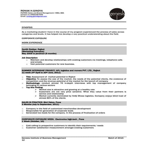 Adyane Ghifnariski - Curriculum Vitae (2015) | PDF