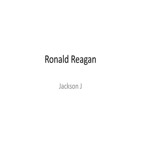 Ronald reagan | PPT