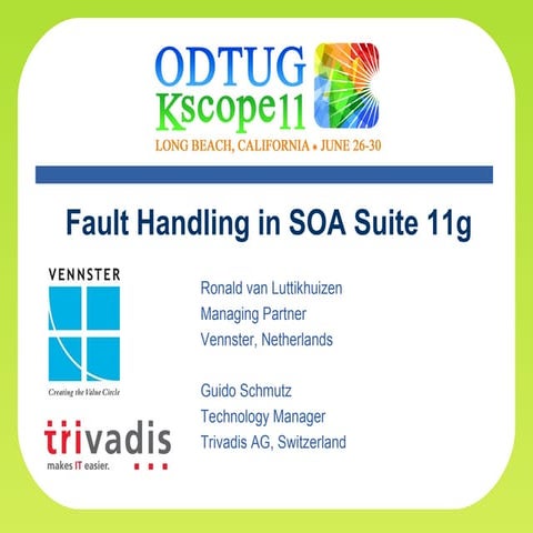 Fault Handling in SOA Suite 11g | PPT