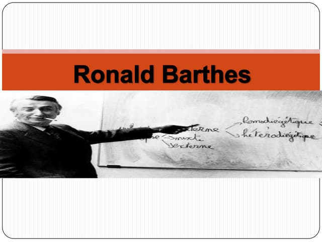 Barthes 5 Codes Theory | PPTX