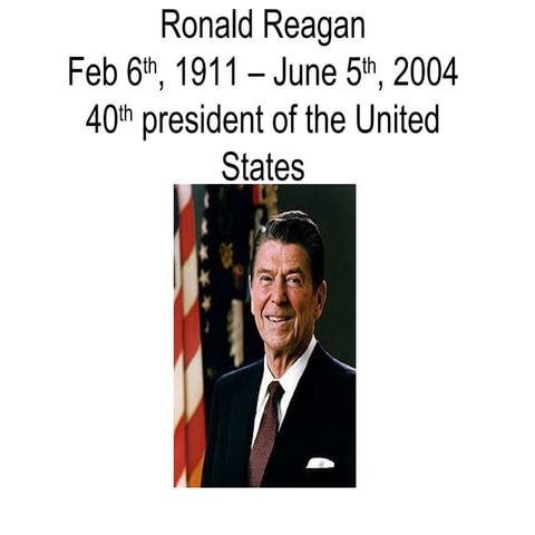 Ronald reagan | PPT